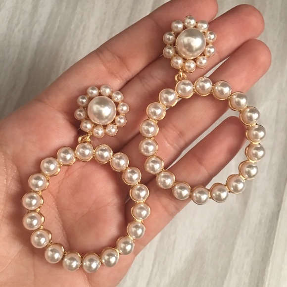 Jewelry | Pearl Statement Earrings | Poshmark